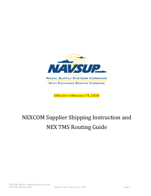 Fillable Online What is A Routing Guide in Shipping? Do You Really Need ...