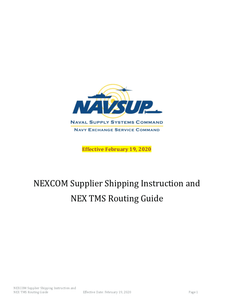 Fillable Online What is A Routing Guide in Shipping? Do You Really Need ...