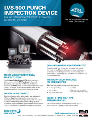 Fillable Online Laser Vision System (LVS) inspection device and tablet ...