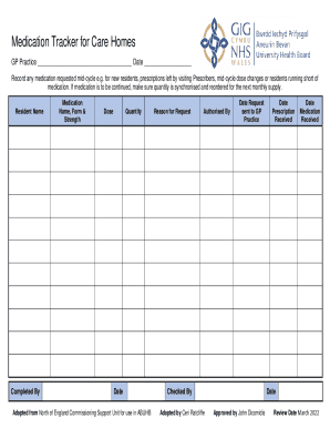 Fillable Online Repeat medication ordering using Proxy Access in care ...