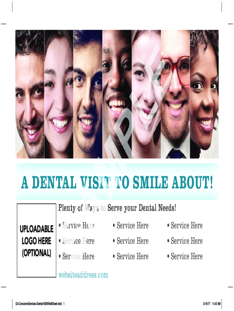 Fillable Online A DENTAL VISIT TO SMILE ABOUT! ENTAL VISIT TO SMILE Fax ...
