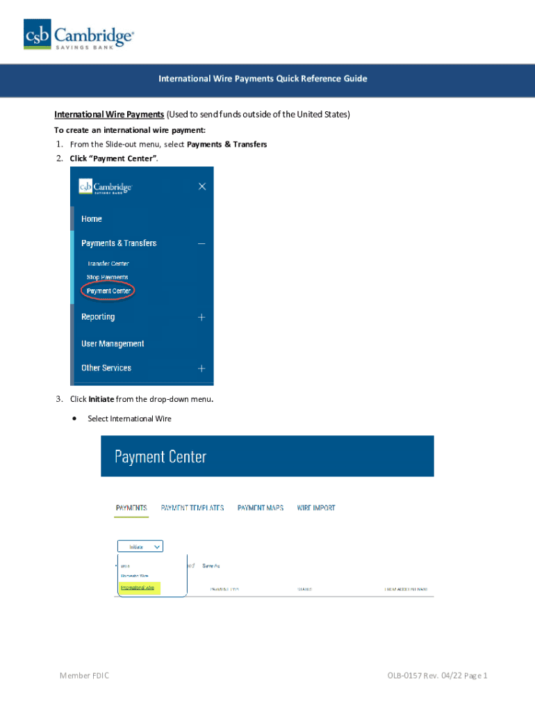 Fillable Online How to send a domestic wire transfer with Bank of ...
