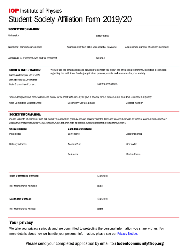 Fillable Online Form a Society Fax Email Print - pdfFiller