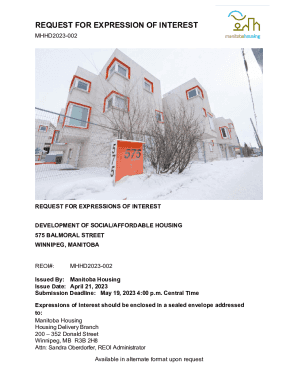 Fillable Online Request for Expressions of Interest to Develop Affordable ... Fax Email Print ...