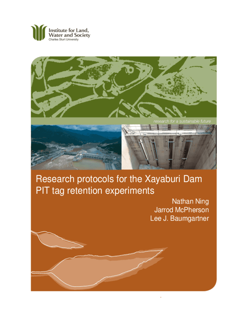 Fillable Online Research protocols for the Xayaburi Dam PIT tag ...