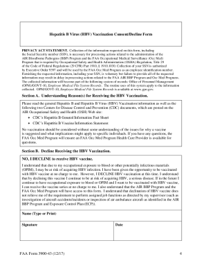 Fillable Online FAA Form 3900-43, AIR Hepatitis B Virus (HBV) Vaccination Consent/Decline Form ...