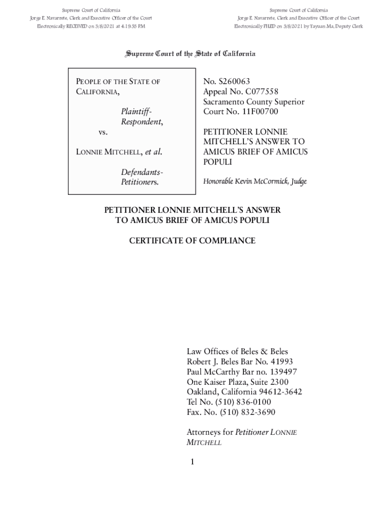 Fillable Online Electronically FILED on 3/8/2021 by Tayuan Ma, Deputy Clerk Fax Email Print ...
