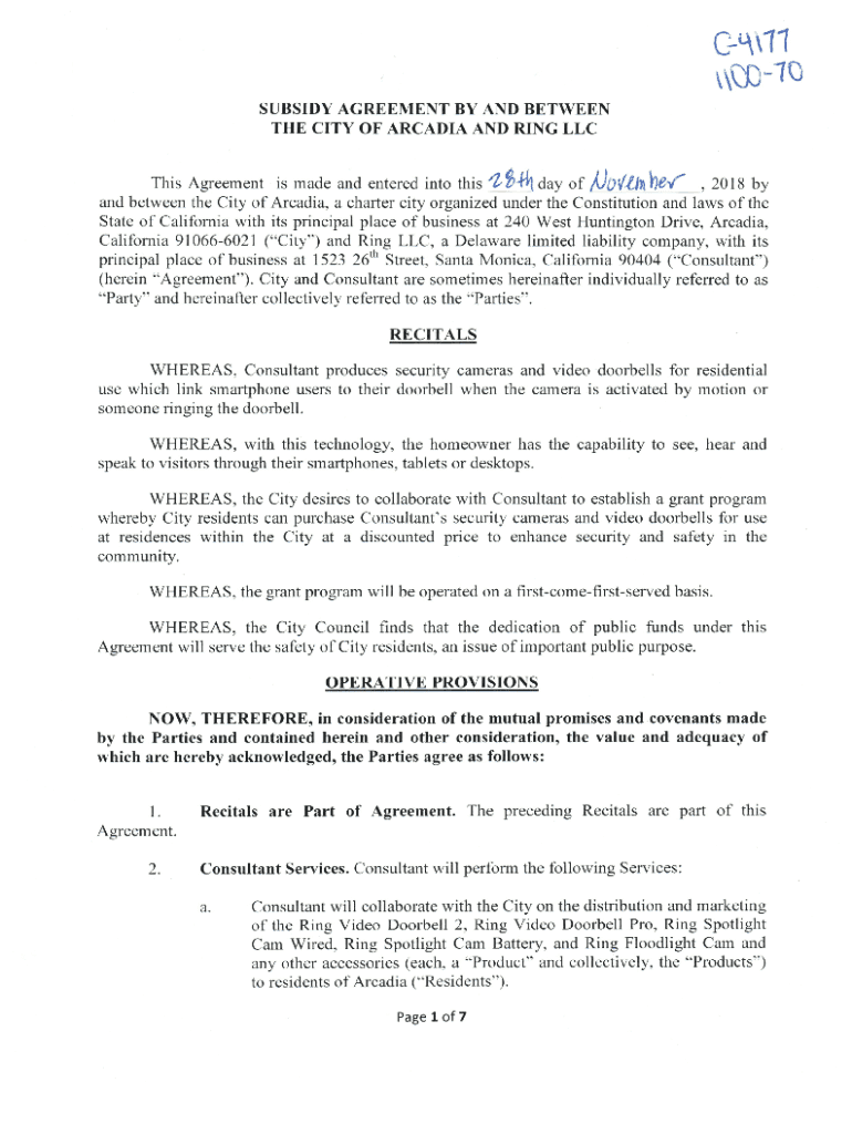 Fillable Online Residential Refuse and Recycling Agreement Fax Email ...