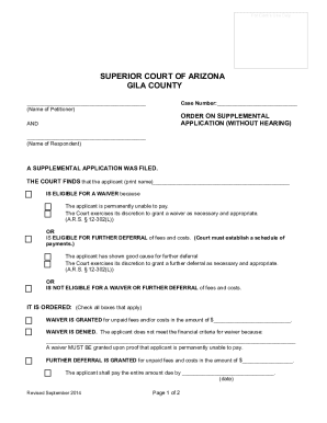 Fillable Online Fee Waiver and Deferral Forms Fax Email Print - pdfFiller