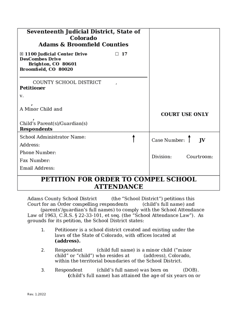 Truancy s Doc Template | pdfFiller