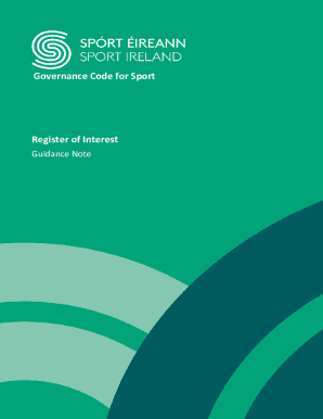 Fillable Online Register of Interest Guidance Note Fax Email Print ...