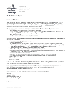 Fillable Online How To Write a Letter of Intent for Nursing School ...