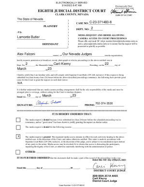 Fillable Online Overview of the State of Nevada Court System Fax Email ...