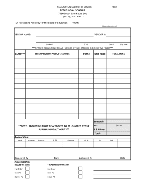 Fillable Online Form Requisition - DRAFT.xlsx Fax Email Print - pdfFiller