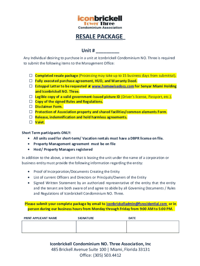 Fillable Online Resale certificates and packages: What you need to know ...