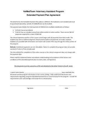 Fillable Online VetMedTeam Veterinary Assistant Program Extended ...