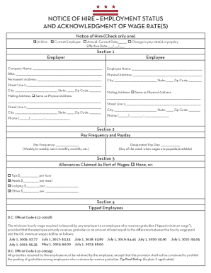 Fillable Online does dc Update from DC Department of Employment ...