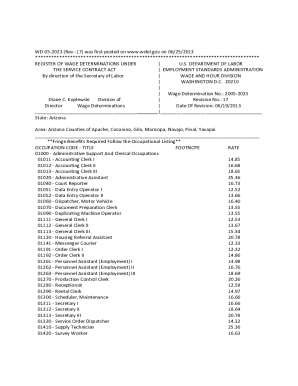Fillable Online P07. SCA Wage Determination Fax Email Print - pdfFiller