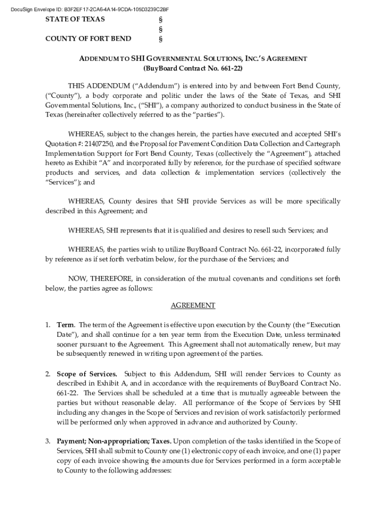 Fillable Online addendum to shi governmental solutions, inc.'s ...
