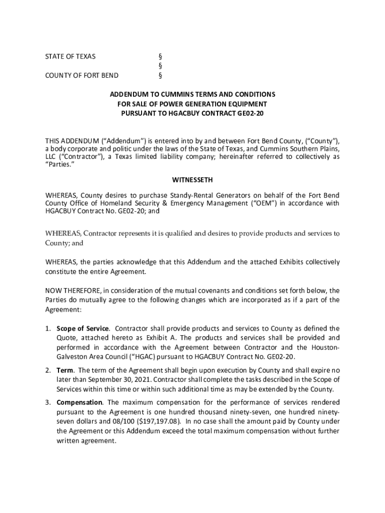 Fillable Online Addendum for Property Located Seaward of the Gulf ...