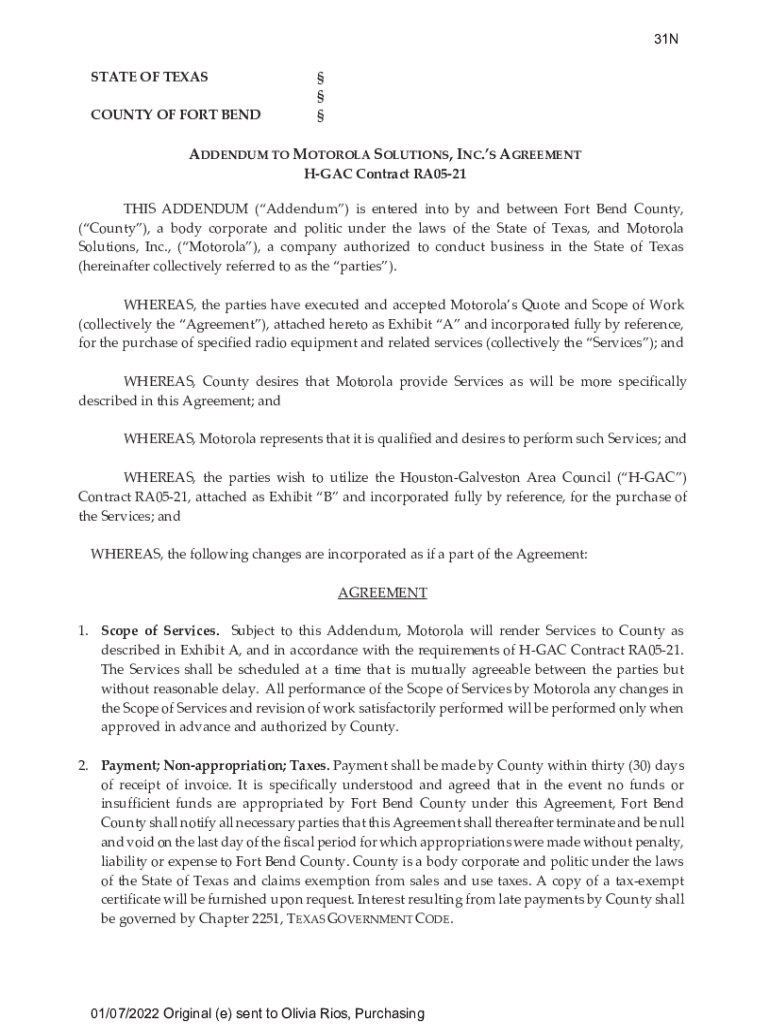 Fillable Online Unit 7 - Promulgated Addenda, Notices and Other Forms ...
