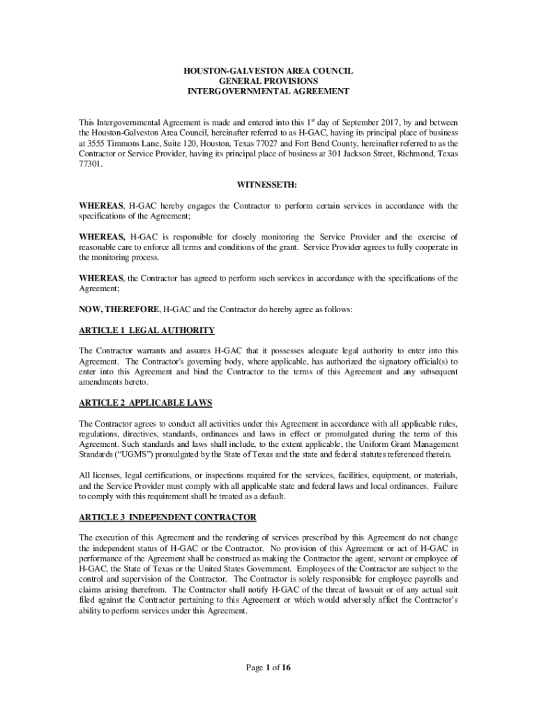 Fillable Online This Intergovernmental Agreement is made and entered into ... Fax Email Print ...