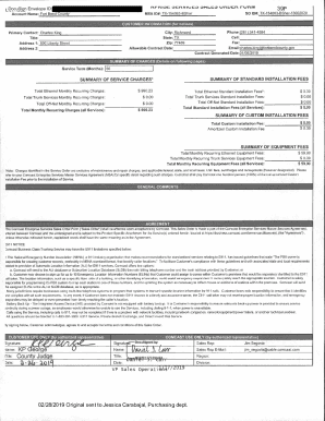 Fillable Online SUMMARY OF CUSTOM INSTALLATION FEES 39P 02/28 ... Fax ...