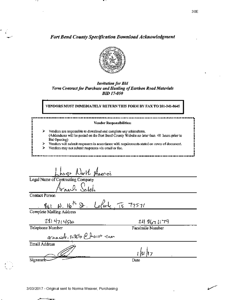 Fillable Online Bid Opening) Fax Email Print - pdfFiller