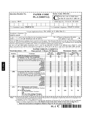 Fillable Online 200 Question OMR Sheet Sample Fax Email Print - pdfFiller