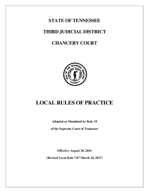 Fillable Online Rule 18: Local Rules of Practice in the Trial Courts ...
