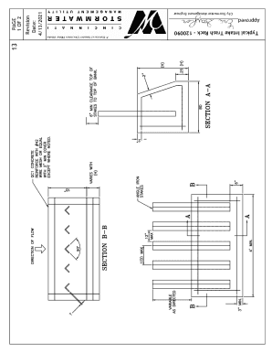 Fillable Online PAGE 1 OF 2 Typical Intake Trash Rack - 120090 ... Fax ...