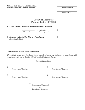 Fillable Online Form CIS Library Enhancement Budget Fax Email Print ...