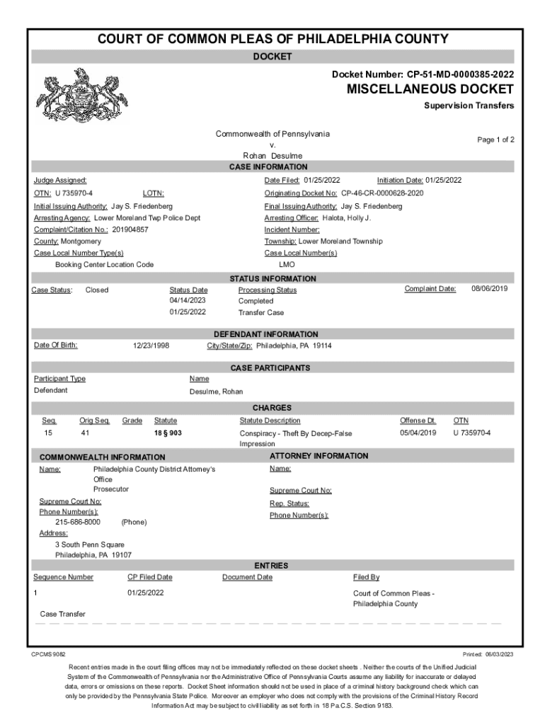 Fillable Online Rohan Desulme Fax Email Print - pdfFiller