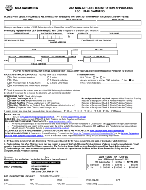 Fillable Online LSC: UTAH SWIMMING Fax Email Print - pdfFiller