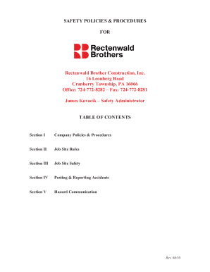 Fillable Online 8 Must-Have Safety Policies and How to Enforce Them Fax ...