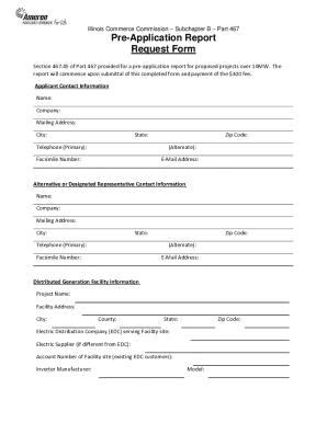 Fillable Online Section 467.45 Pre-Application Report Fax Email Print ...