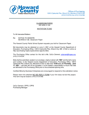 Fillable Online Howard County Public Schools, Instruction and ... - icarol.info Fax Email Print ...