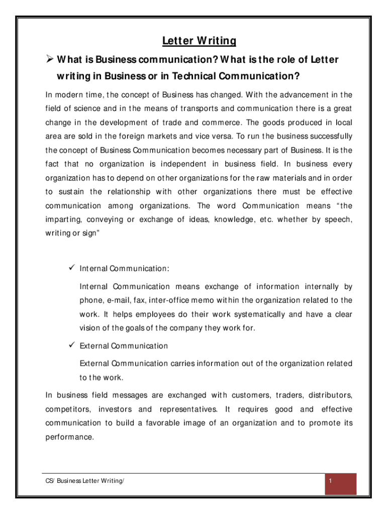 Fillable Online The Importance of Courtesy When Writing Business ...