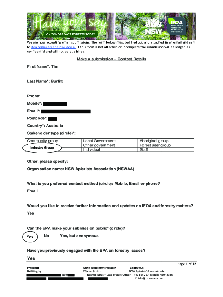 Fillable Online NSWAA IFOA draft Submission.docx Fax Email Print ...