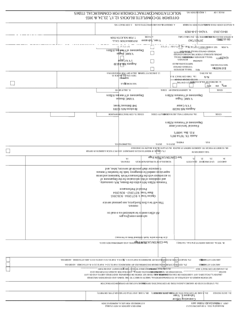SECTION D Continued - VA Vendor Portal Doc Template | pdfFiller
