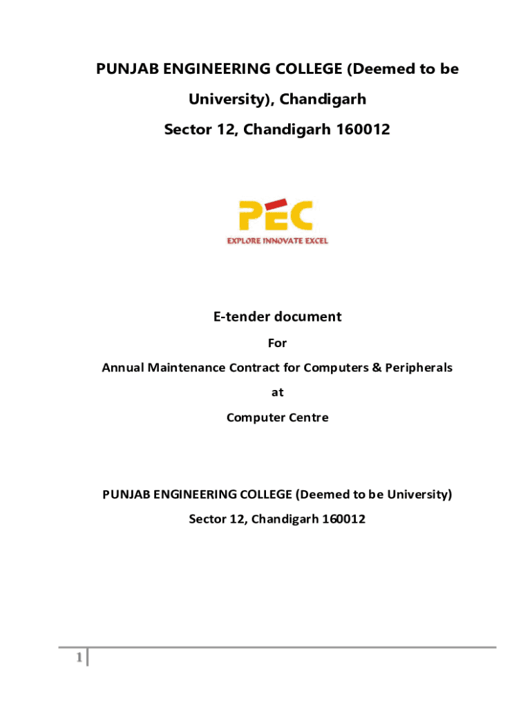 Fillable Online pec ac Supply, installation, testing and Commissioning ...