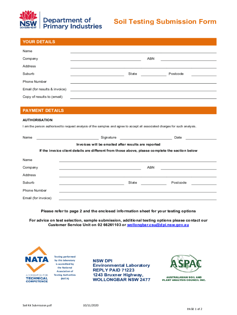 Fillable Online Fees and FormsVirginia Tech Soil Testing Lab Fax Email ...