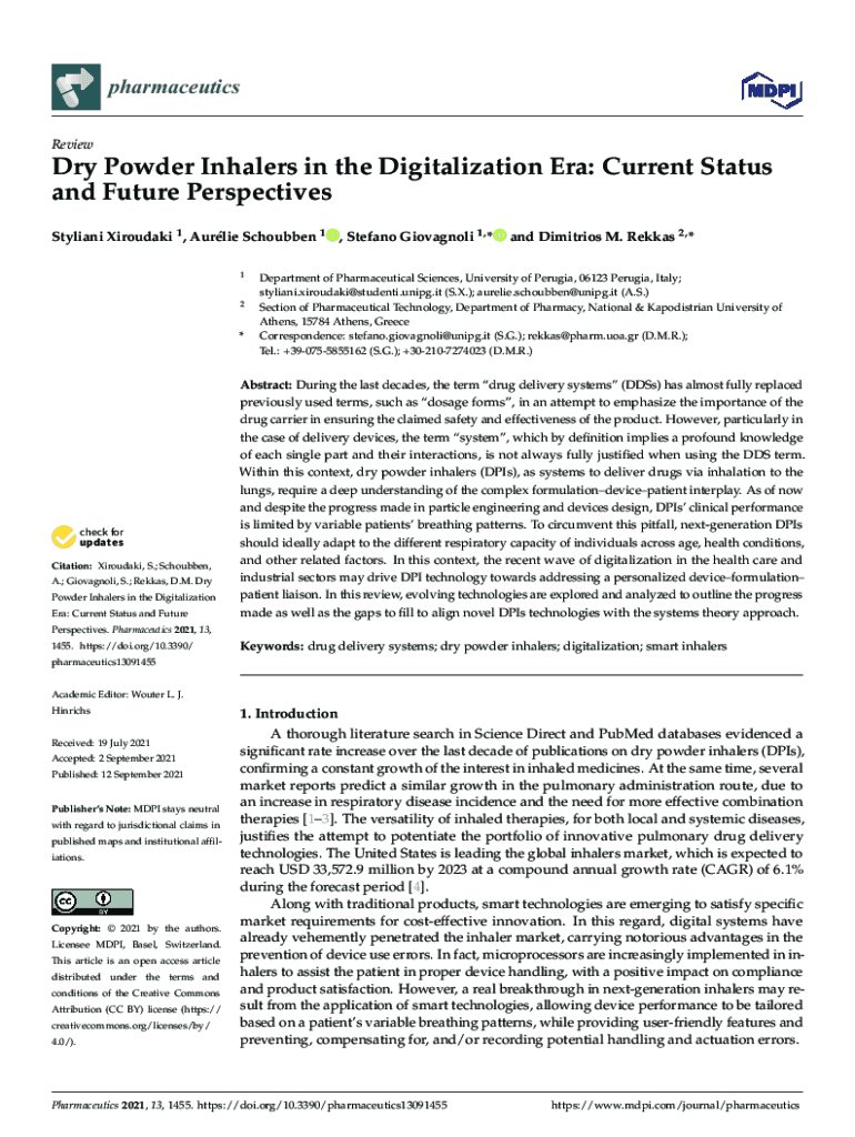 Fillable Online Dry Powder Inhalers in the Digitalization Era. During ...