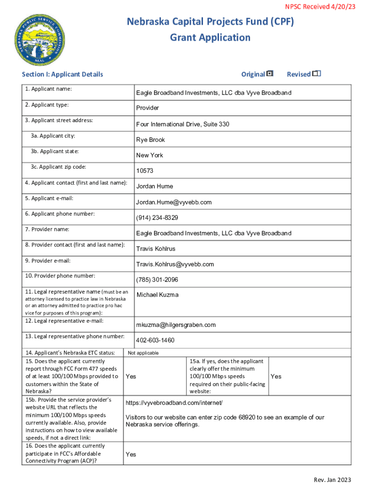 Fillable Online psc nebraska ti f // 1) , U'r*' C i - Nebraska Public ...