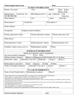 Fillable Online HSS-Patient-Registration-Form-Hospital-2-pages. ... Fax ...