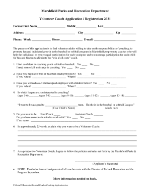 Fillable Online volunteer registration form Fax Email Print - pdfFiller
