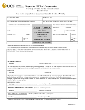 Fillable Online hr ucf HR Forms and Resources - Business CenterUCF Fax ...