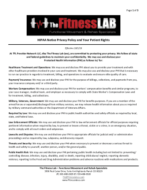 Fillable Online Sample: HIPAA NOTICE OF PRIVACY PRACTICES Fax Email ...
