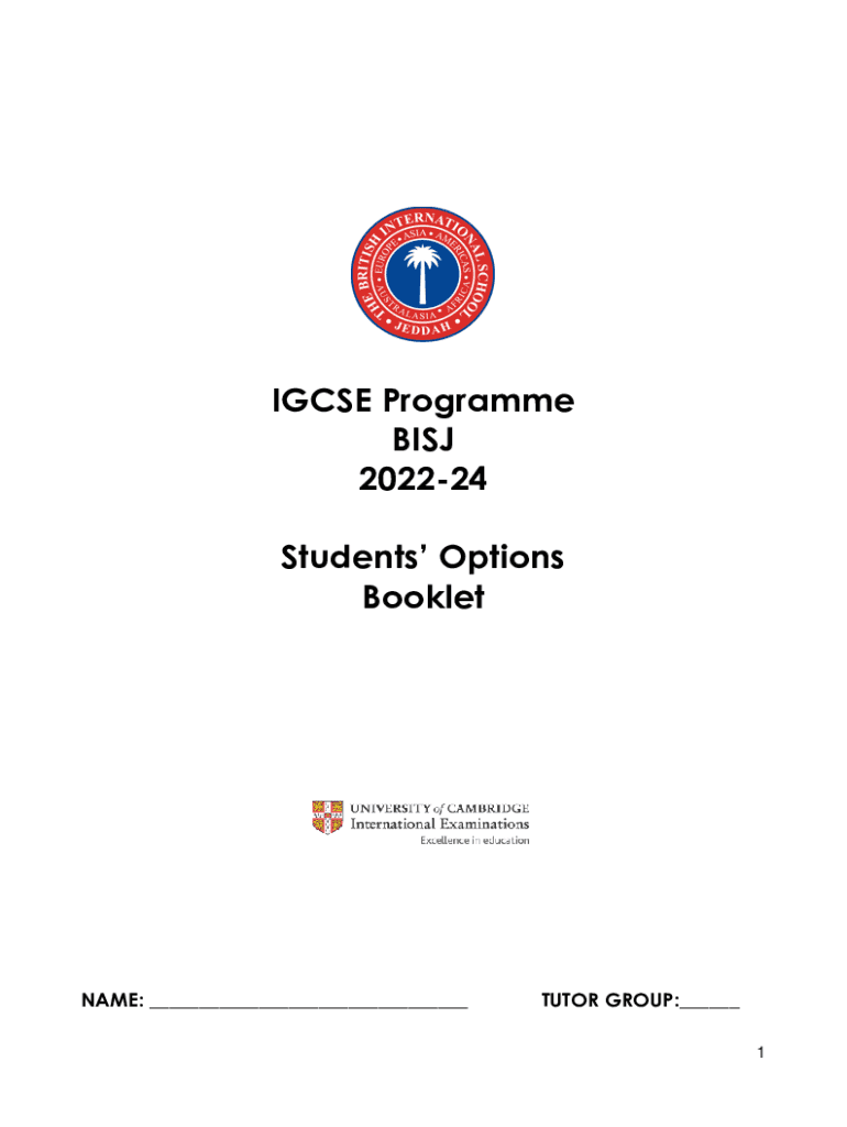 Fillable Online What is IGCSE and how to prepare for the programme? Fax ...