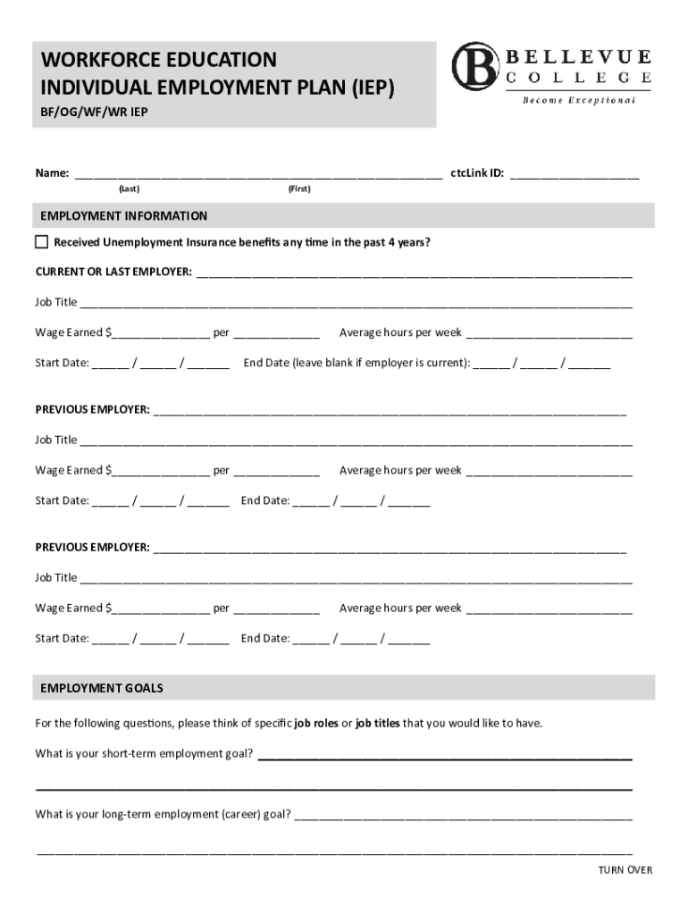 Fillable Online 20 CFR680.170 - What is the individual employment plan ...